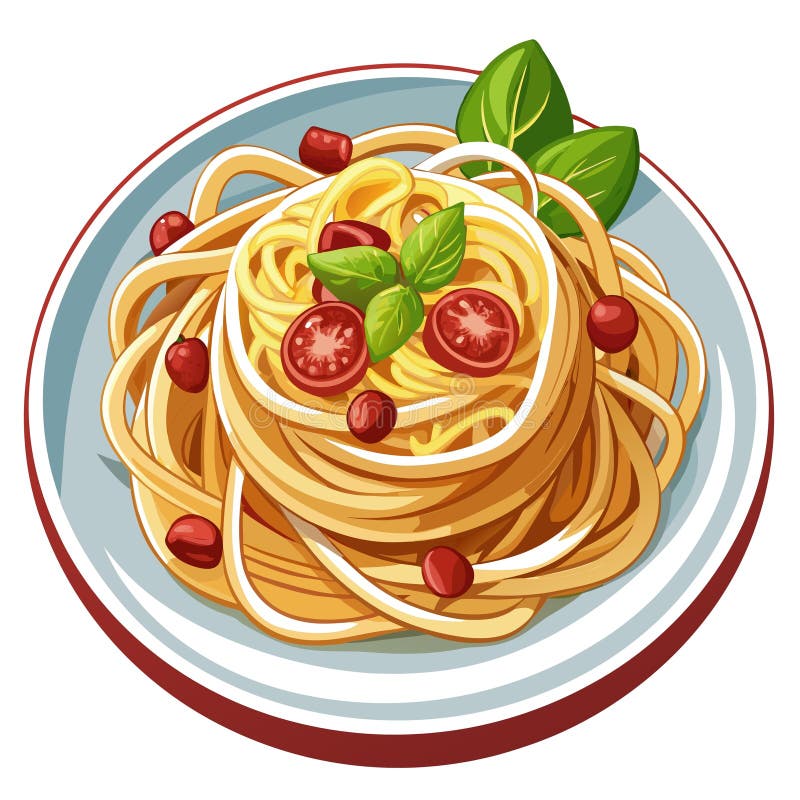 Deliciously Prepared Plate Of Spaghetti Carbonara On A White Background