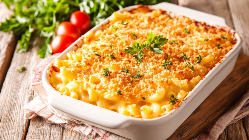 A Deliciously Presented Macaroni and Cheese Dish with a Creamy Texture ...
