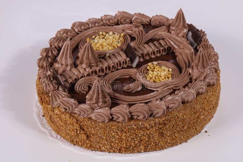 Delicous Cake chocolate stock image. Image of round - 139985691