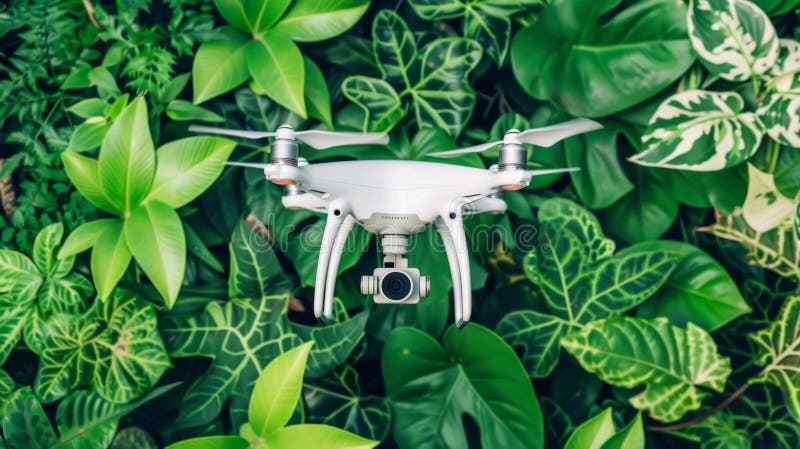 Delight in the Awe-inspiring Sight of a Drone Hovering Above Stock ...