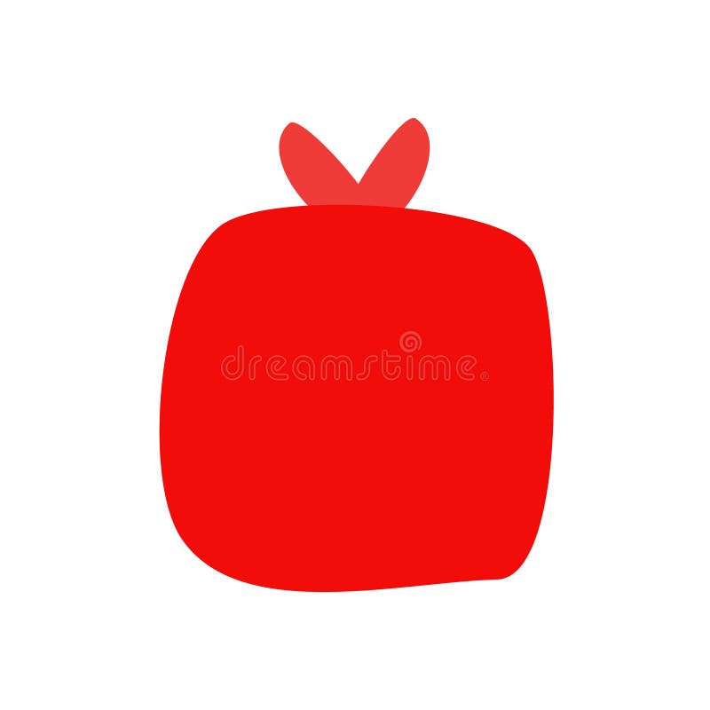 Delight Backdrop Backing in the Form of a Red Gift Icon, Made in a ...