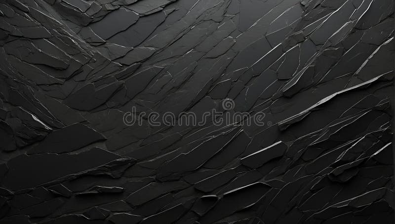 Glossy Midnight Marvel: Black Slate Delight. AI Generate Stock ...