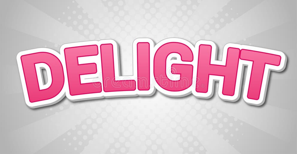 Delight Text Editable Style Effect Stock Vector - Illustration of ...