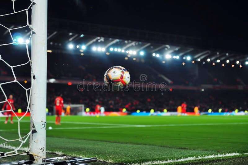 Delighted Crowd Watching a Ball in the Goal Net Stock Photo - Image of ...