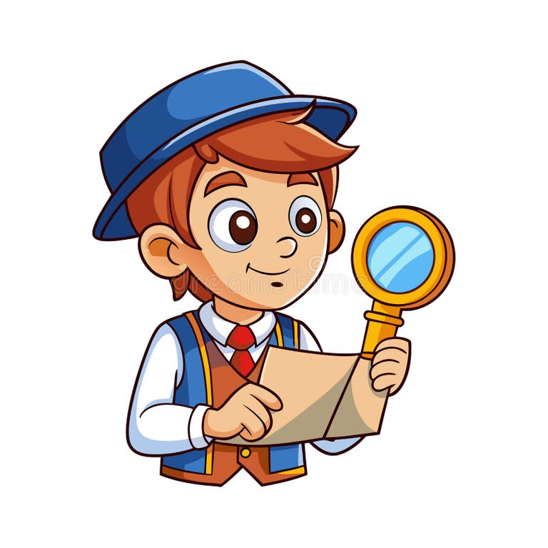 Delighted Junior Architect with Blueprints Stock Vector - Illustration ...