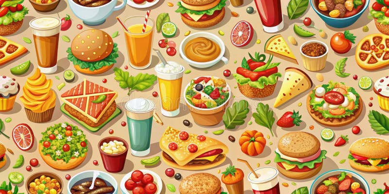 A Delightful Array of Diverse Culinary Delights Featuring Burgers ...