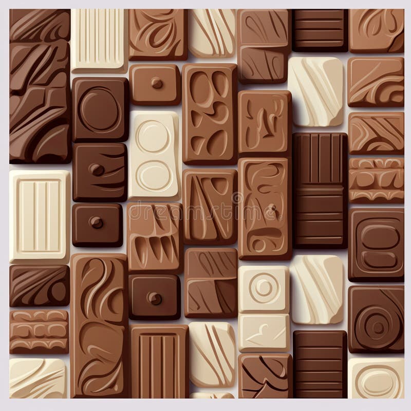 Delightful Assortment of Chocolate Bars Featuring Various Flavors and ...
