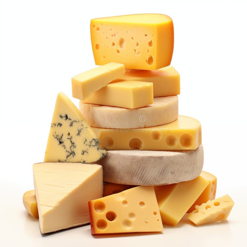 Delightful Assortment of Various Cheeses, Presented Together, AI ...