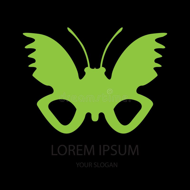 Delightful Butterfly Sticker with Go Green Concept Stock Vector ...