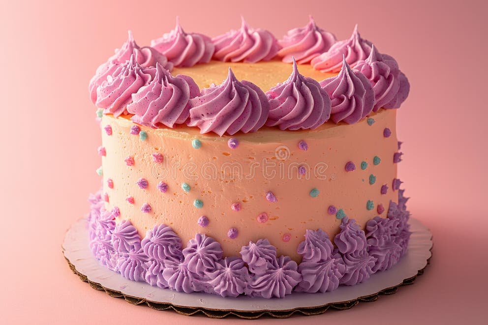 A Delightful Cake Image Set Against a White Background, Highlighting ...