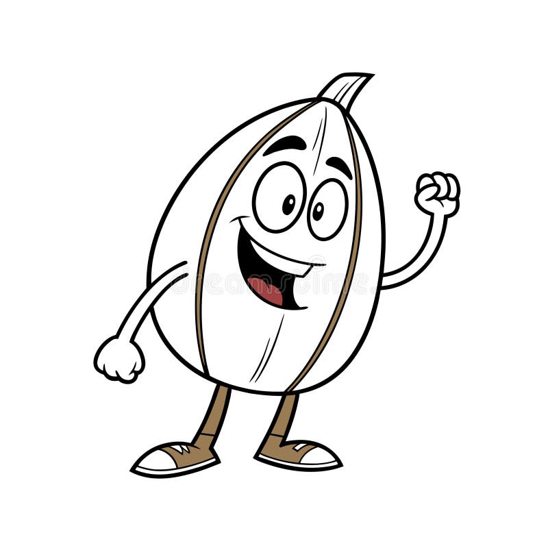 Delightful Cartoon Buckwheat Character Design Stock Vector ...