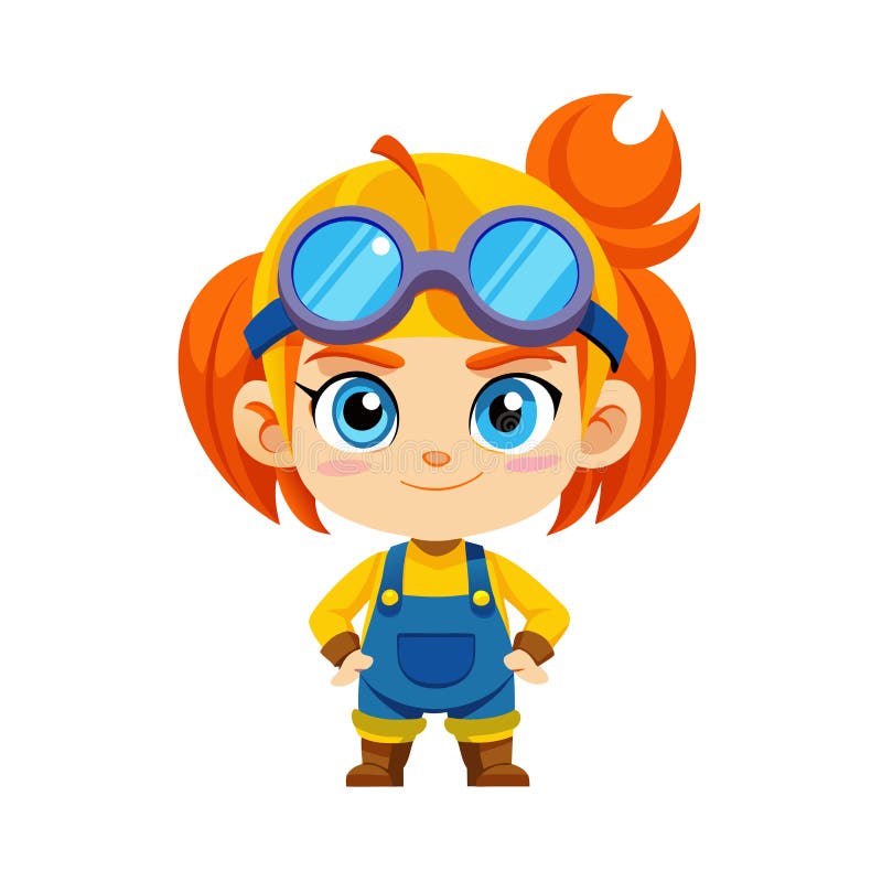 Delightful Cartoon Inventor Character Stock Vector - Illustration of ...