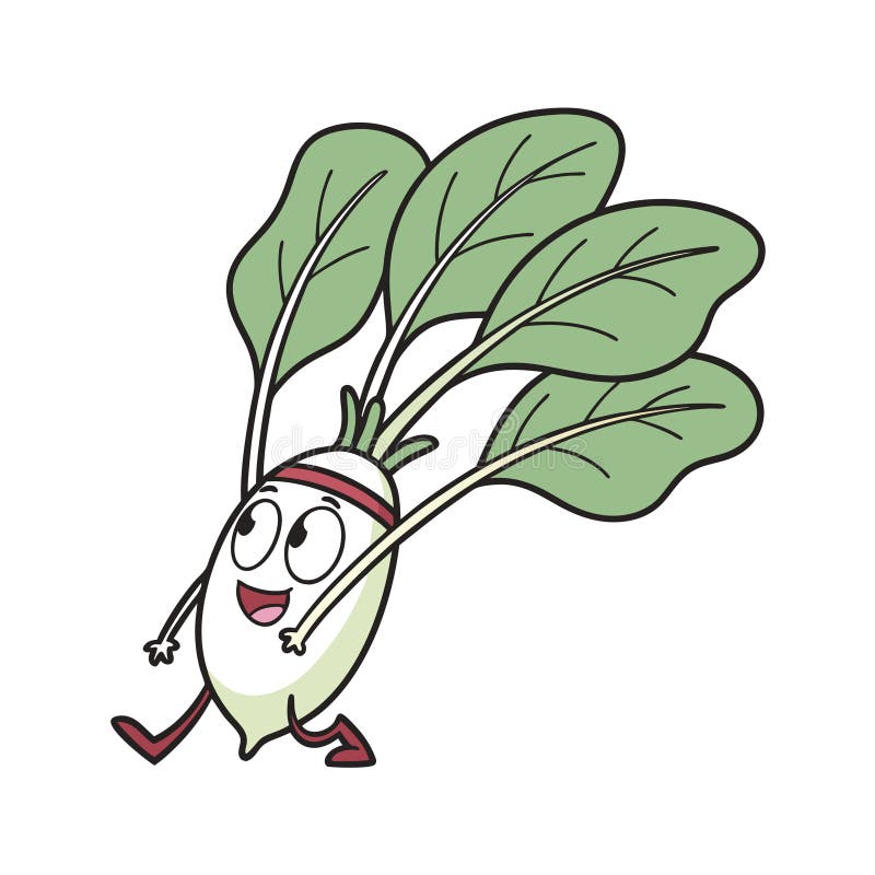 Delightful Cartoon Sorrel Character Design Stock Vector - Illustration ...