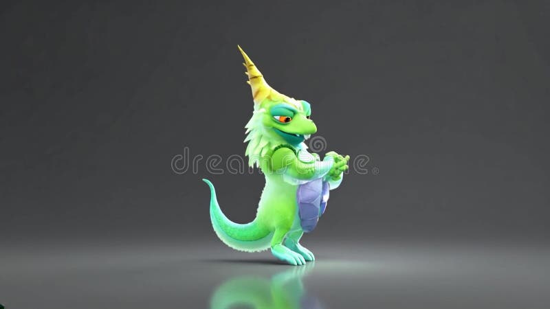 Enchanted Lizard Character Design: a Whimsical 3D Render of a Fantasy ...
