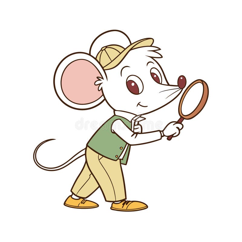Delightful Dapper Mouse Character Stock Vector - Illustration of ...