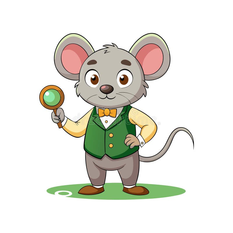 Delightful Dapper Mouse Character Stock Vector - Illustration of ...