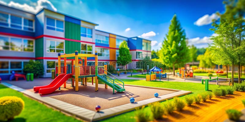 Delightful Daycare Exterior Design a TiltShift Miniature Masterpiece ...
