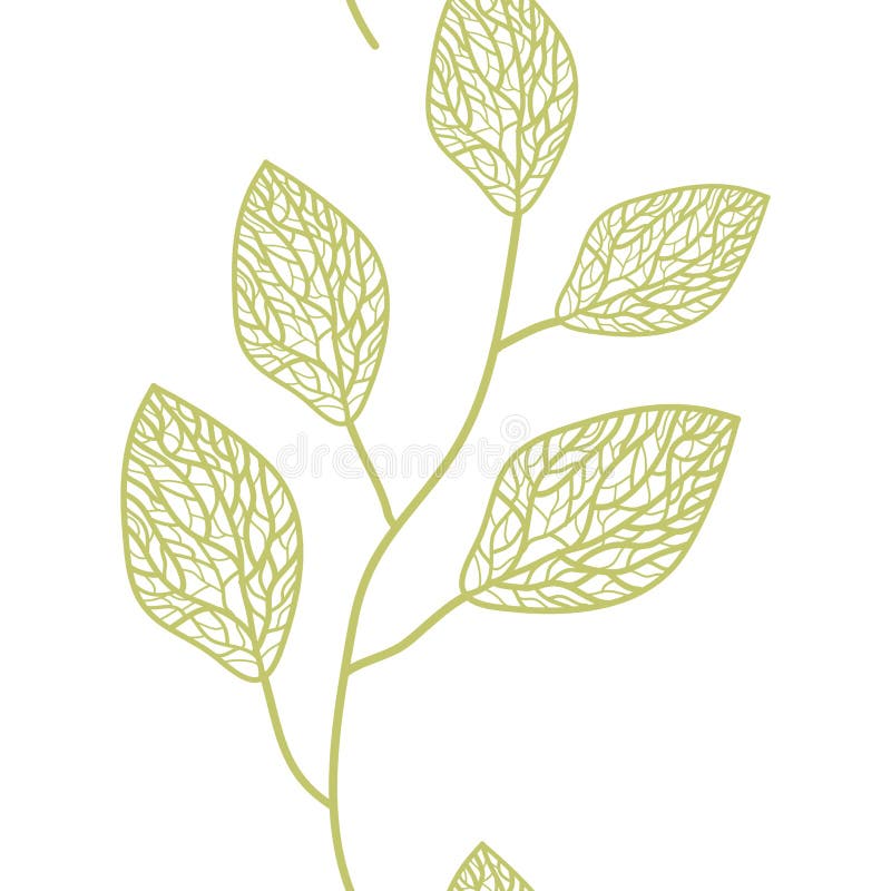 Delightful Garden Seamless Pattern. Seamless Leaf Pattern Stock Vector ...