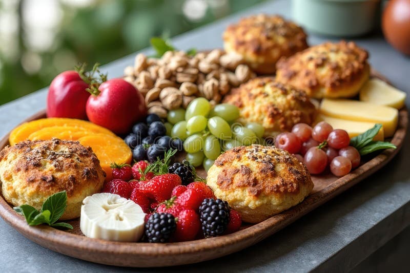 Delightful Gluten-Free Breakfast Spread Stock Illustration ...