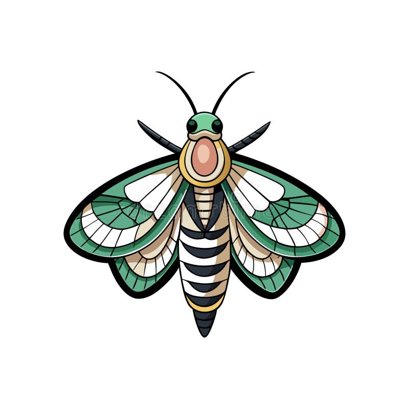 Hummingbird Hawk Moth Coloring Page Stock Photo - Illustration of ...