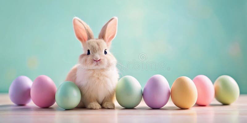 Delightful Pastel Easter Bunny Minimalist Backgrounds Perfect for ...