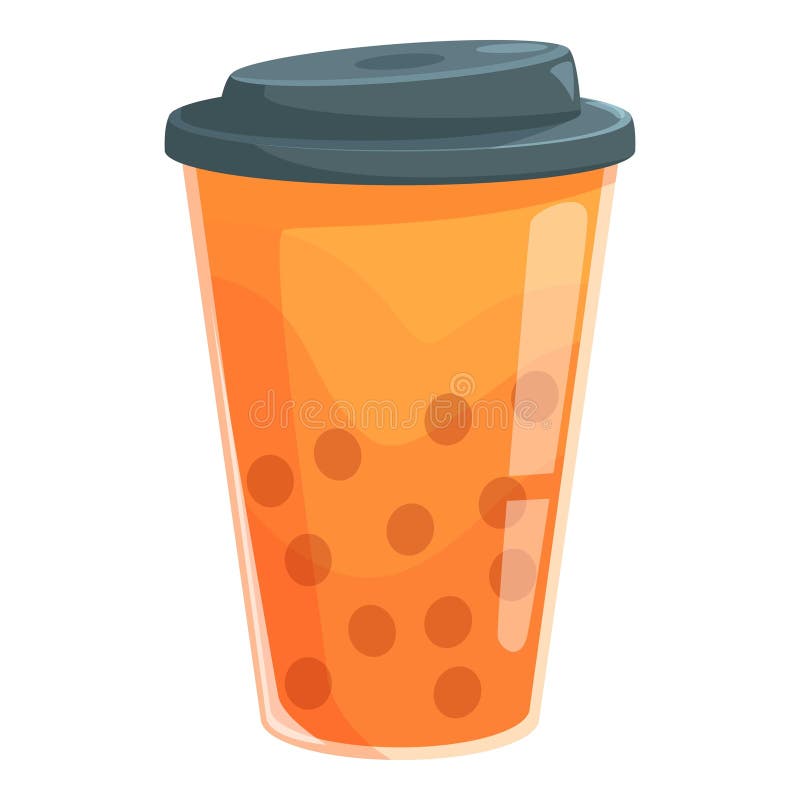 Delightful and Refreshing Beverage with Chewy Tapioca Pearls Stock ...