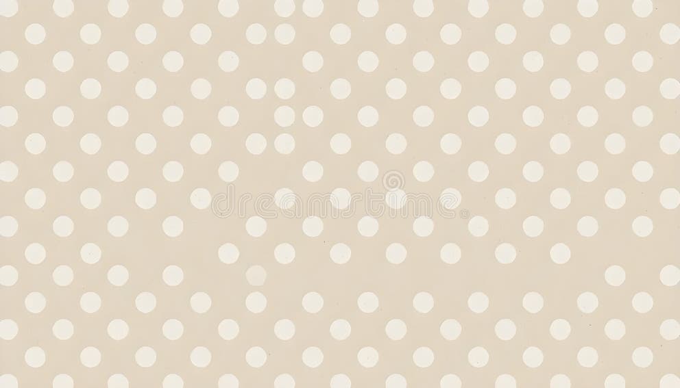 "Charming Polka Dot Seamless Pattern with White Dots on a Soft Beige ...