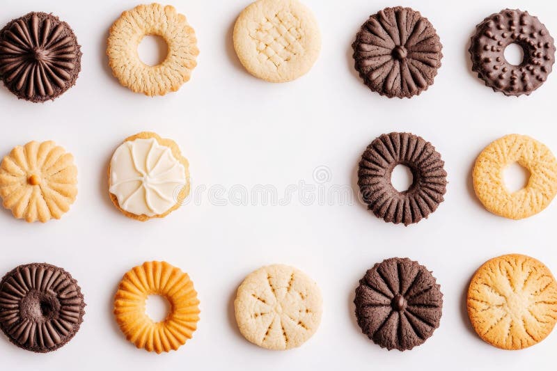 A Delightful Selection of Various Cookies and Sweets is Displayed on a ...
