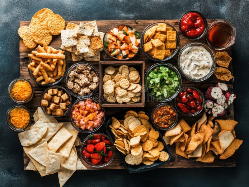 A Delightful Spread of Assorted Snacks and Appetizers for a Cozy ...