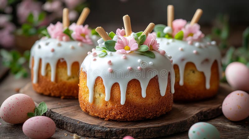 Delightful Spring Cakes Decorated with Eggs and Greenery for Festive ...