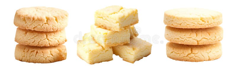A Delightful Stack of Three Soft and Crumbly Butter Cookies or ...