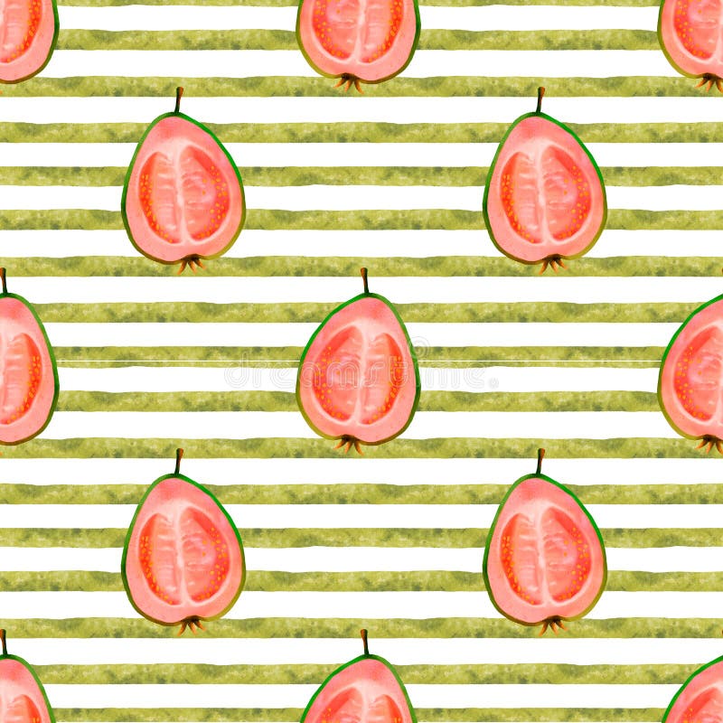 The Delightful Strawberry Pattern Featured on a Vibrant, Striped ...