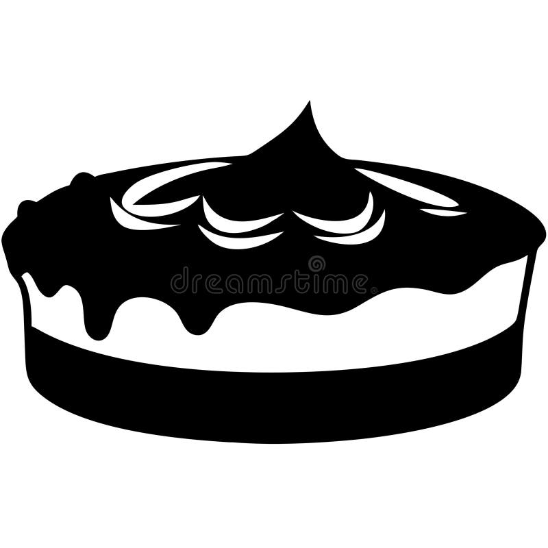 Delicious Chocolate Pie Vector Illustration Perfect for Menus and ...