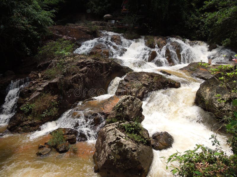 Delightful waterfall 1 stock image. Image of delightful - 148295467