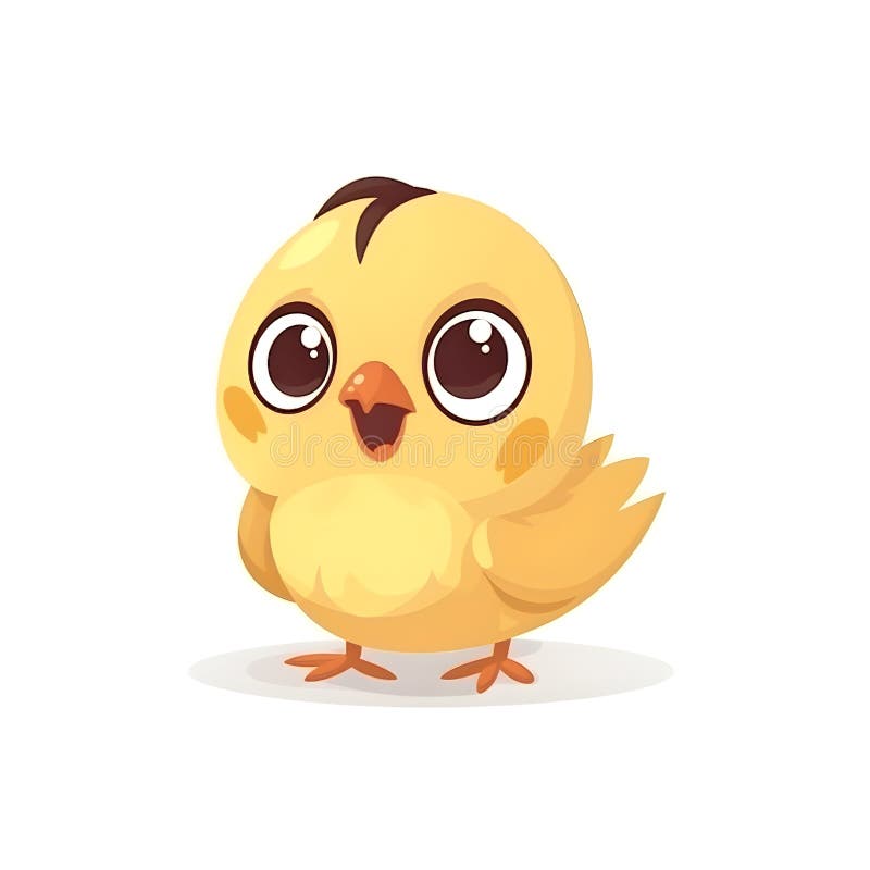 A Delightfully Chirpy Illustration of a Cute Baby Chick Stock ...