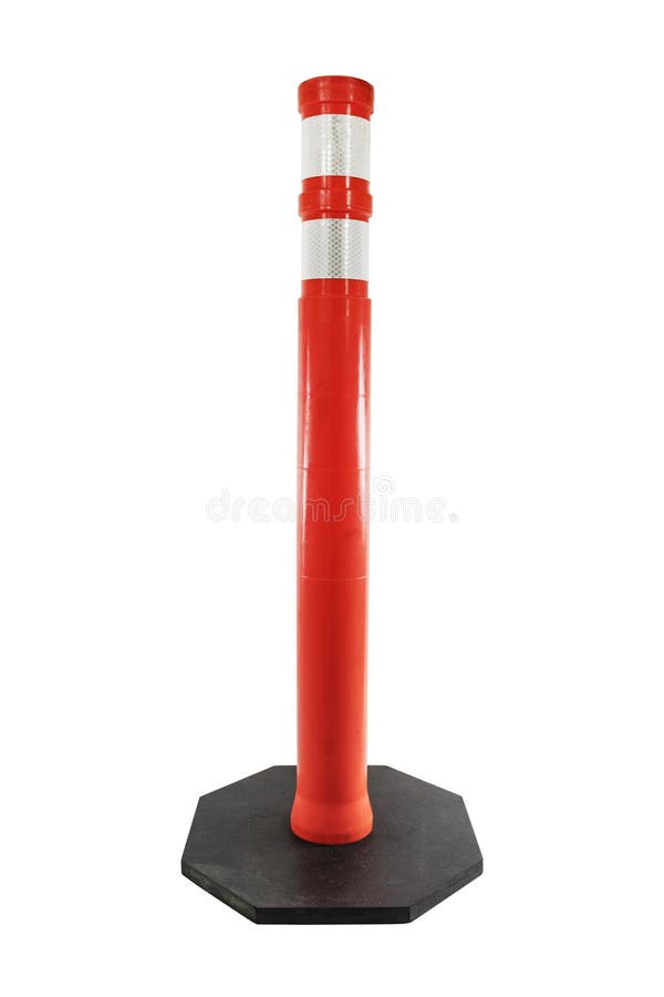 Delineator Traffic Cone Isolated Stock Photo - Image of traffic ...