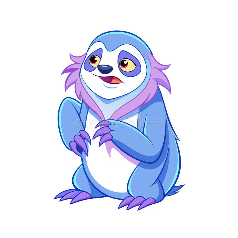 Delirious Sloth in Digital Art Stock Photo - Illustration of playful ...