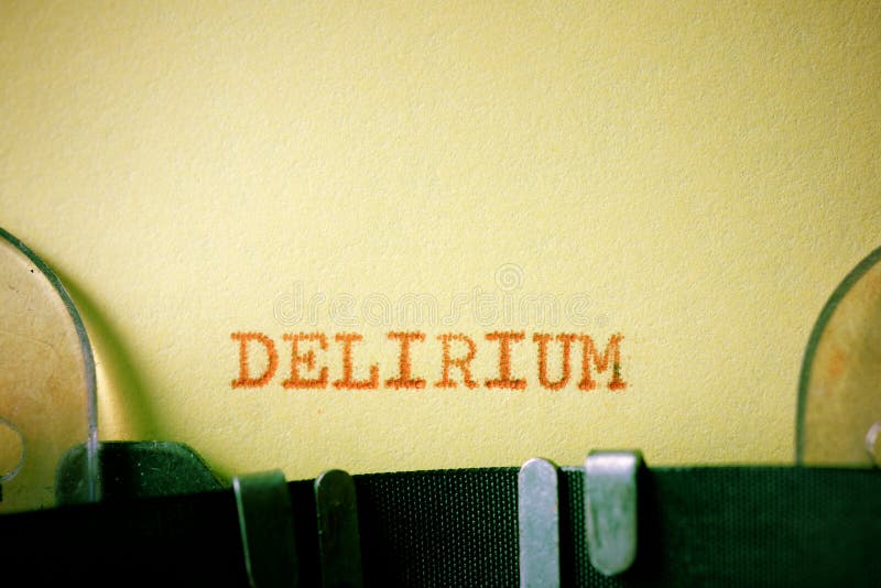 Delirium concept view stock image. Image of page, vintage - 317632669