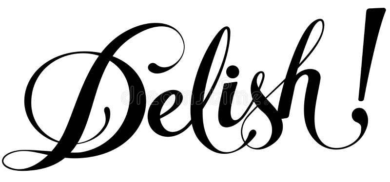 Divine - Custom Calligraphy Text Stock Vector - Illustration of black ...