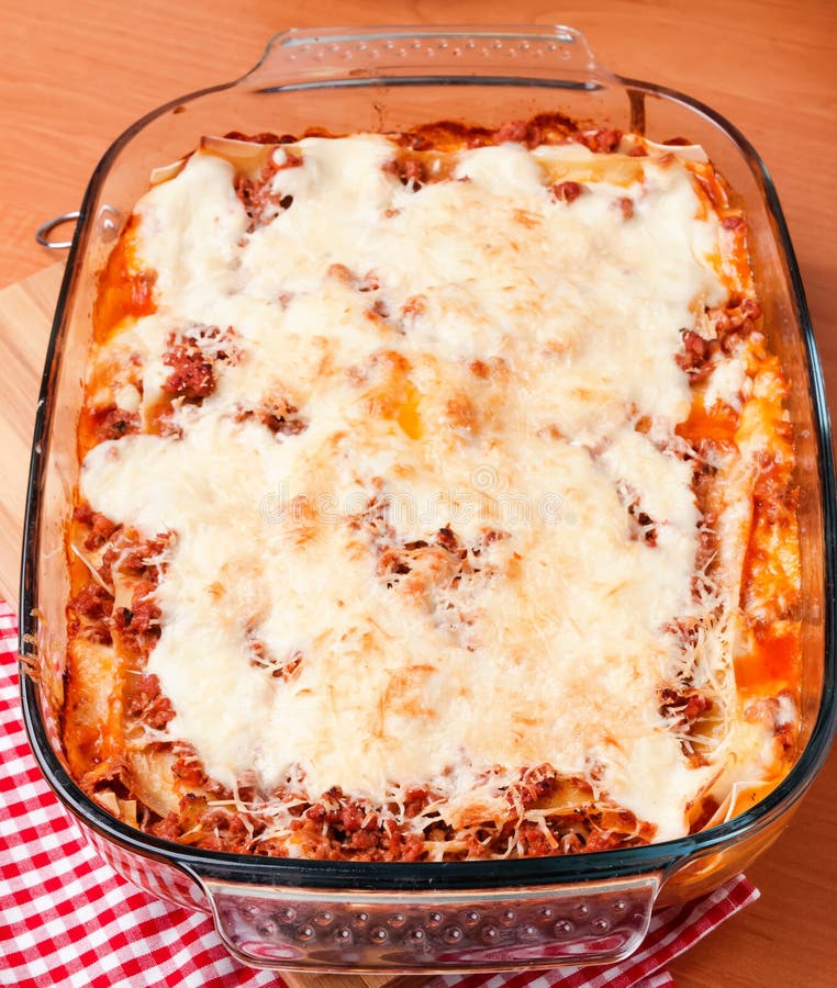 Delisious homemade lasagna stock photo. Image of melted - 37769964