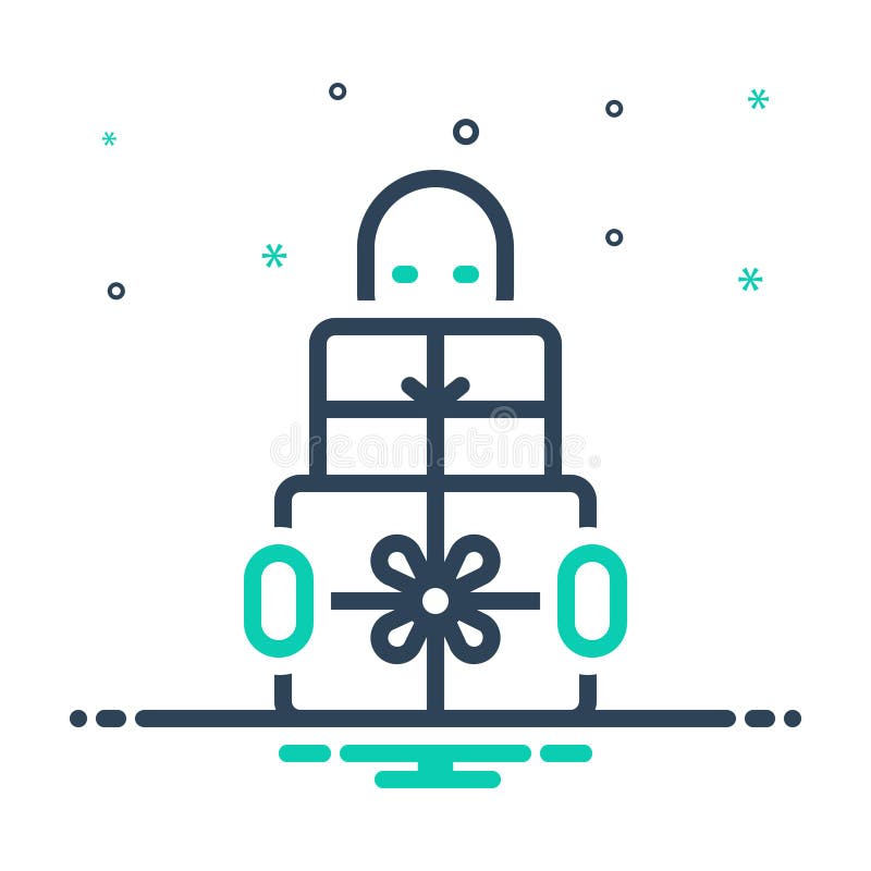 Mix Icon for Deliver, Distribute and Parcel Stock Illustration ...