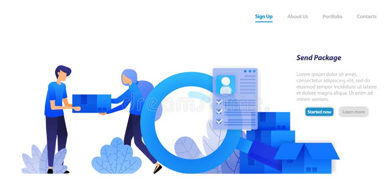 Sending Packages Stock Illustrations – 535 Sending Packages Stock ...