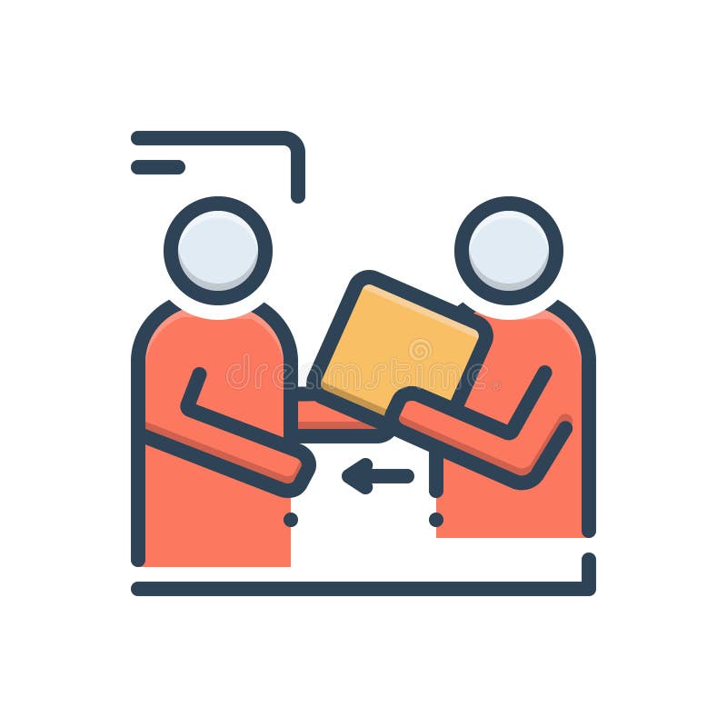 Color Illustration Icon for Deliverables, Delivery and Parcel Stock ... Color Illustration Icon for Deliverables, Delivery and Parcel Stock ...