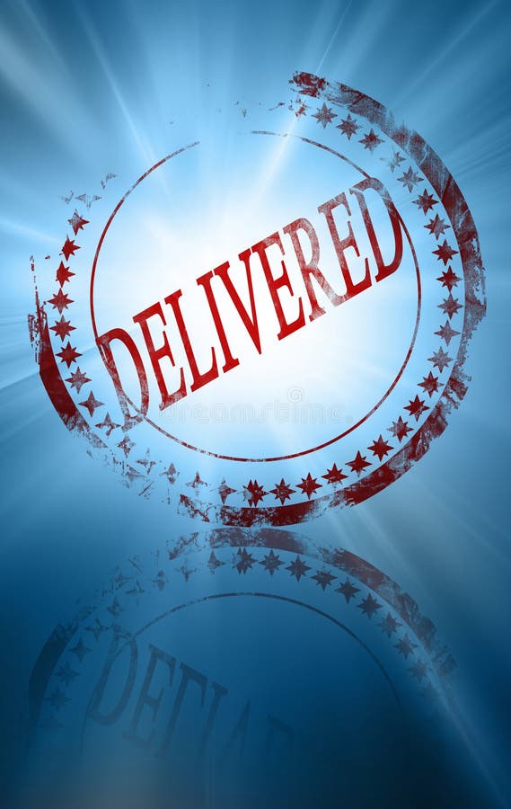 Delivered stock illustration. Illustration of worn, express - 8655509