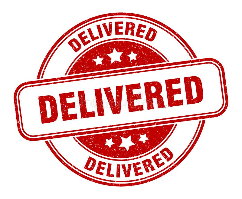 Delivered Stamp. Delivered Round Grunge Sign Stock Vector ...