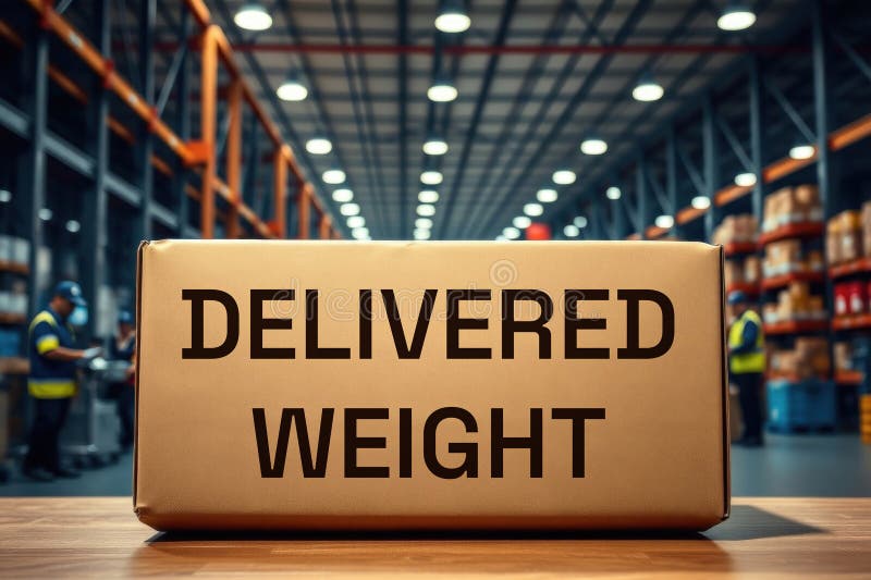Delivered Weight Text Words Meaning Theme Cargo Delivery Logistics ...