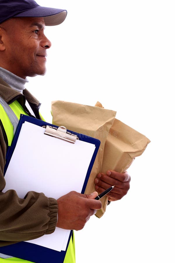 Delivery man stock photo. Image of isolated, industry - 23797908