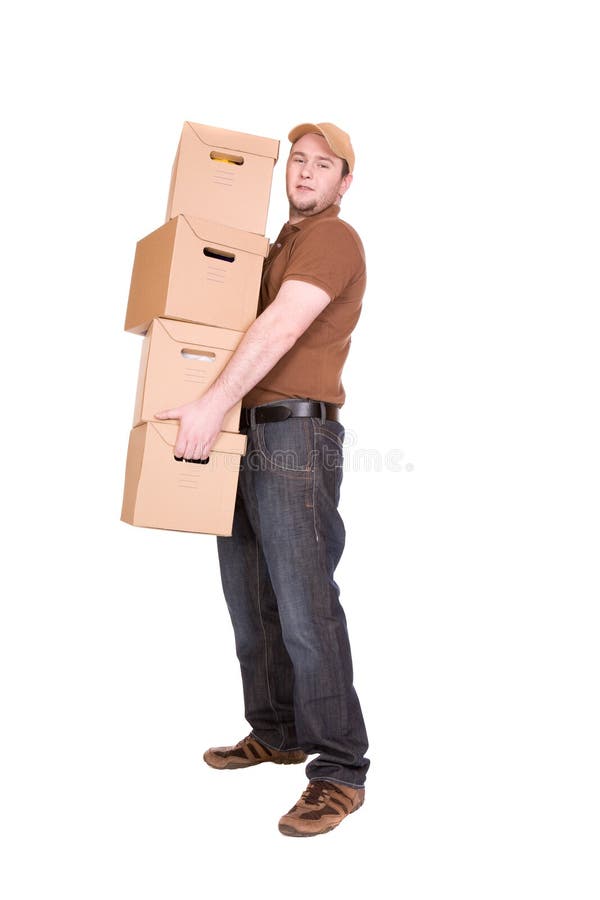 Carrying packages stock photo. Image of delivery, deliver - 668346