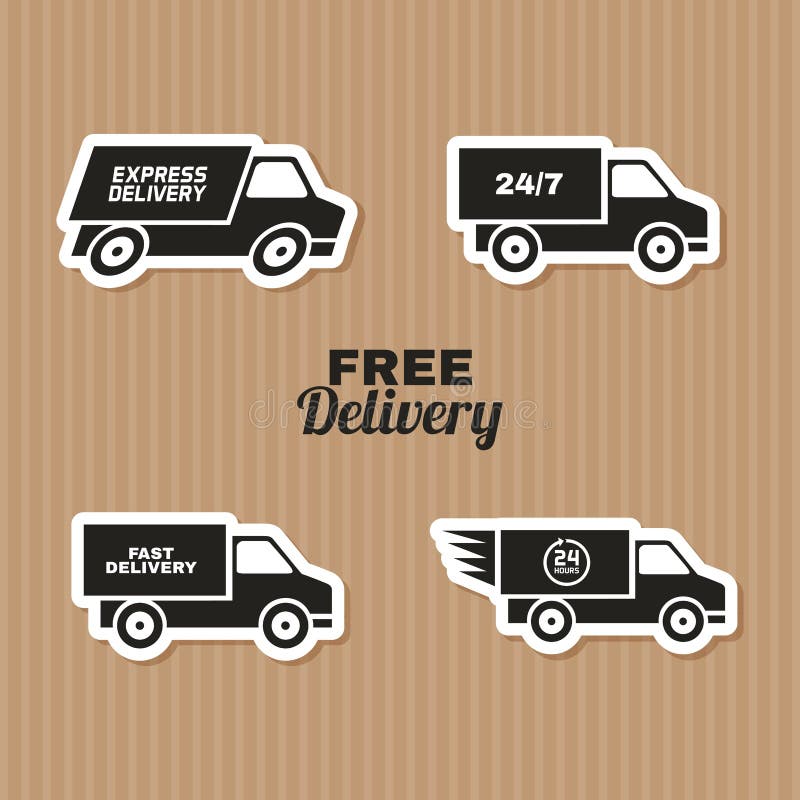 Delivery Symbols stock vector. Illustration of equipment - 60889554