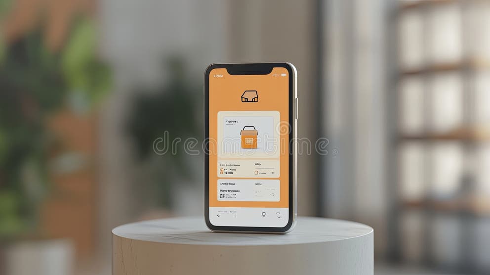 A Delivery App Mockup Showing Scheduled Orders and User-friendly ...